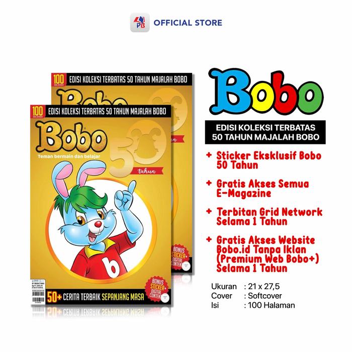 Jual Buku Majalah Bobo Edisi Koleksi Terbatas 50 Tahun Majalah Bobo - Teman Bermain Di Seller ...