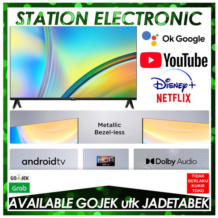 Promo TCL 40S5400A Smart TV (Android) LED TV 40" S5400A Bezel-less Design Cicil 0% 3x - Jakarta ...