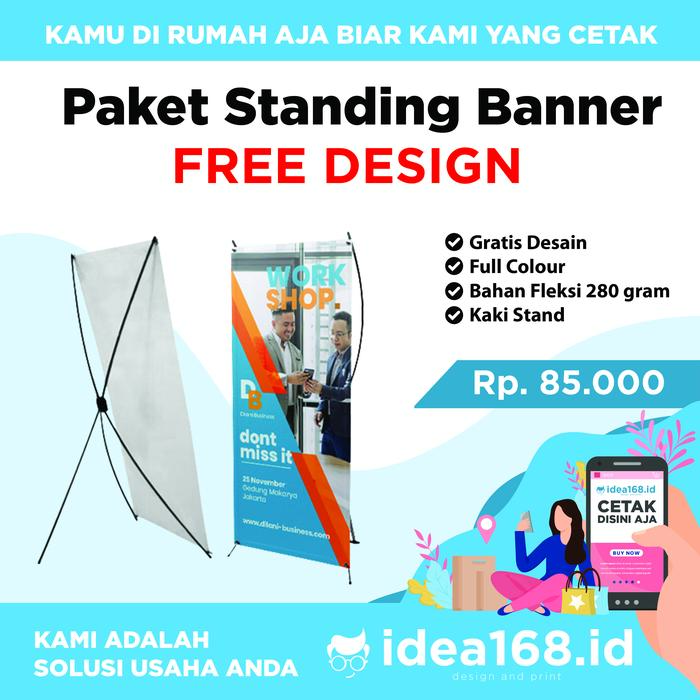 Jual PAKET SET Y BANNER FREE DESIGN + CETAK SPANDUK 60X160 CM KUAT ...