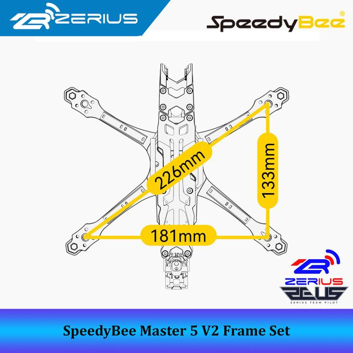 Jual Speedybee Master5 V2 Frame Set, Master 5 V2 Frame Kit Di Seller ...