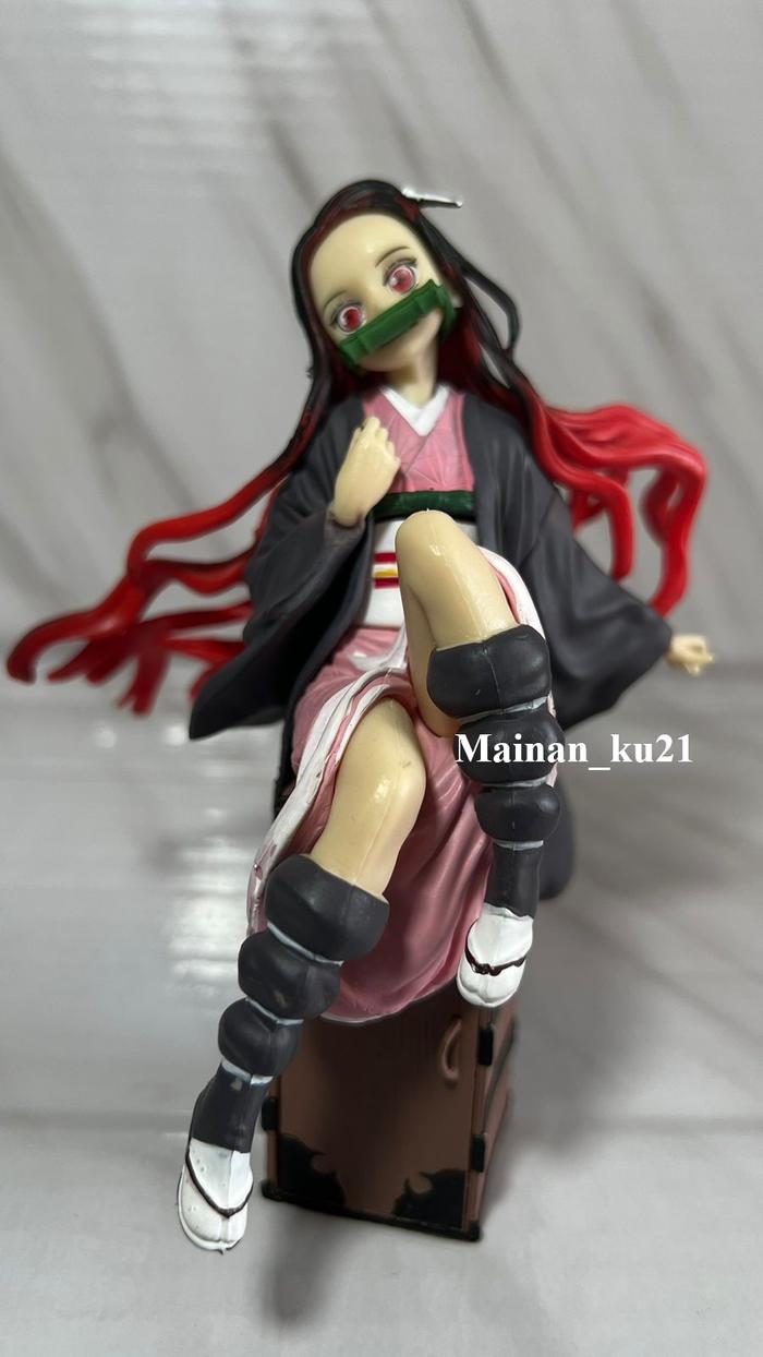 Jual Action Figure Kimetsu No Yaiba Demon Slayer Nezuko Sitting On Box ...