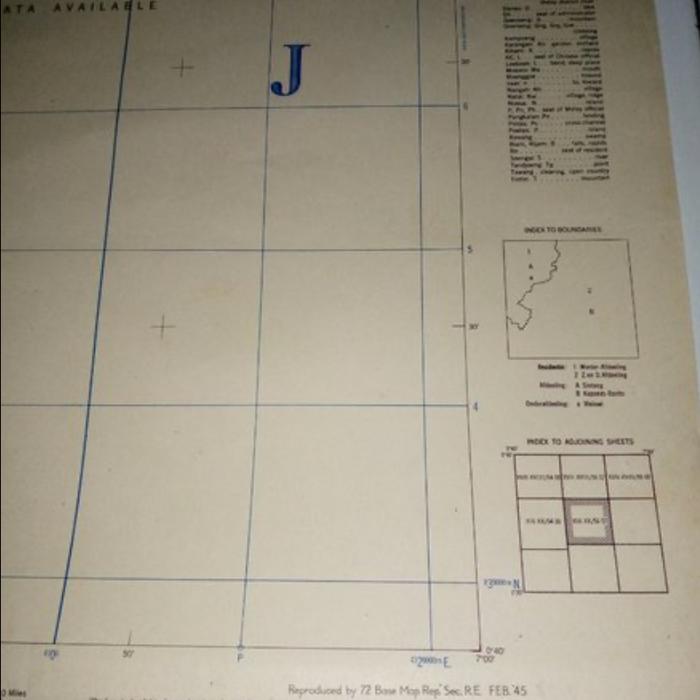 Jual Peta Lijang Meheraboei - US Army (ORIGINAL SUPER LANGKA EDISI 1944 ...