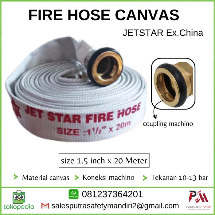 Jual FIRE HOSE JETSTAR CANVAS 1.5" x 20 M MACHINO SELANG PEMADAM KEBAKARAN - Jakarta Utara ...