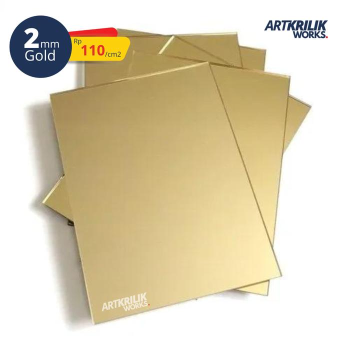 Jual AKRILIK GOLD MIRROR LEMBARAN CUSTOM | ACRYLIC GOLD | AKRILIK EMAS ...