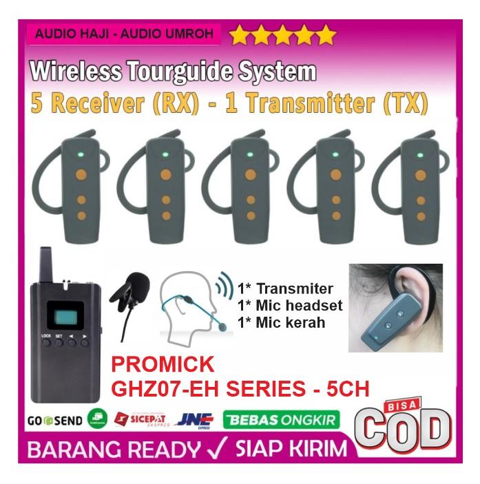 Jual Earpiece Wireless Tour Guide and Interpreter System 5CH PROMICK GHZ07 - Jakarta Pusat ...