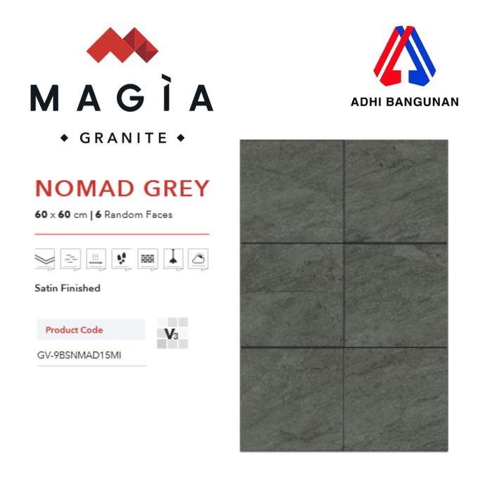 Jual Granit Granite Tile 60x60 MAGIA - Nomad Grey - Kota Bandung - Adhi ...