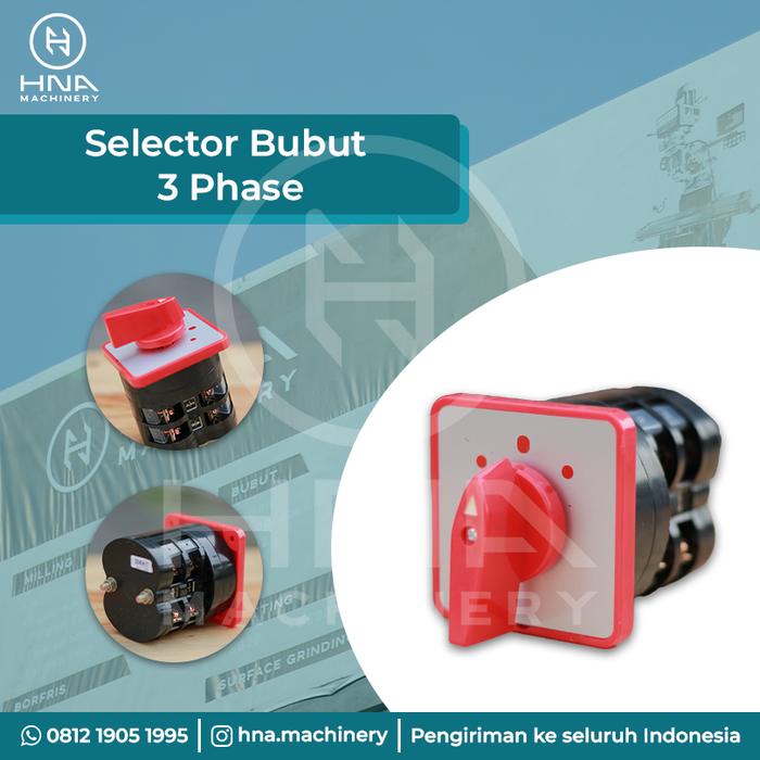 Jual Selector Bubut 3 Phase / selektor pompa air / Selector On dan Off ...