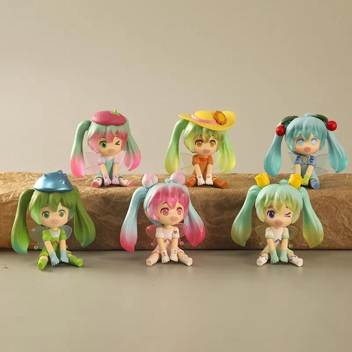 Jual Pajangan Topper Vocaloid Sitting Pose Hatsune Miku Kawaii Figure ...