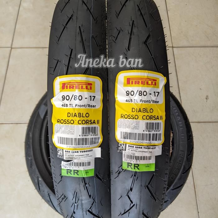 Jual BAN MOTOR PIRELLI DIABLO ROSSO CORSA II 2. 90/80 Ring 17 Soft Compound - Kab. Tangerang ...