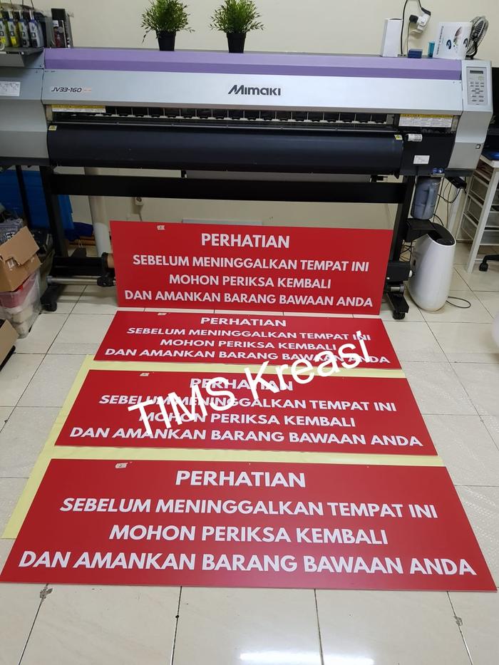 Jual Plang Akrilik | Papan Peringatan | Signage Akrilik + Rangka ...