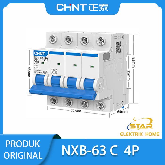 Jual MCB CHINT NXB-63 4P 6KA C 6A 10A 16A 20A 25A 32A 40A 50A 63A - Jakarta Barat - STAR ...