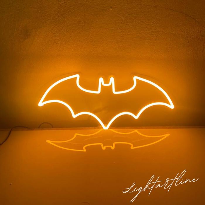 Jual Neon Flex BATMAN - lampu BATMAN - Neon Sign dengan Logo BATMAN ...