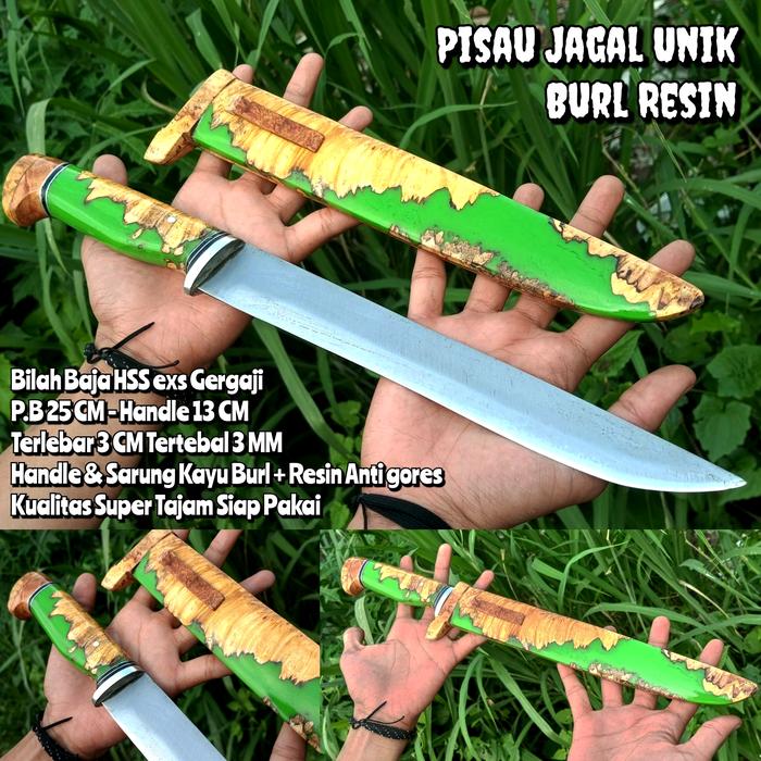 Jual Pisau Sembelih 25 CM Baja HSS Design Unik Super Tajam Siap Pakai ...
