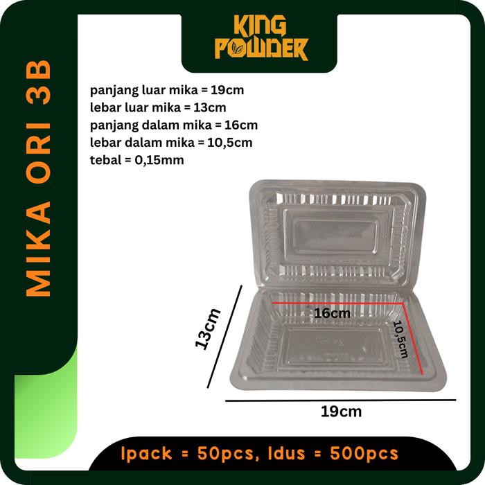 Jual Mika Snack 3B | Mika plastik bening ukuran 3 b | Mika kue bening ...
