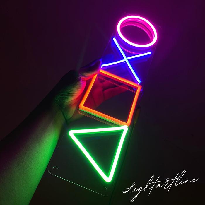 Jual Neon Flex PS Kecil - lampu PS Kecil - Neon Sign dengan Logo PS ...