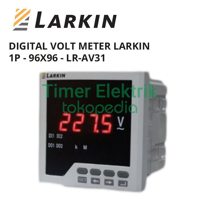 Jual Digital Volt Meter Larkin 1p - 96x96 - Lr-Av31 - Jakarta Pusat ...