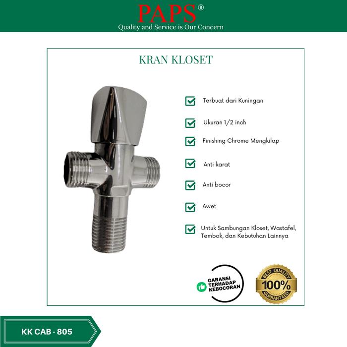 Jual Stop Kran Toilet / Kran Kloset Cabang 805 1/2"Inch - Jakarta Utara ...