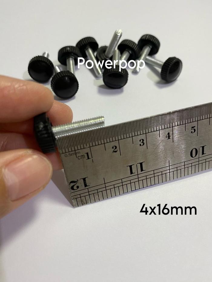 Jual Baut Knop Star M3 M4 Knob Kuping Pegangan / knop kecil / baut ...