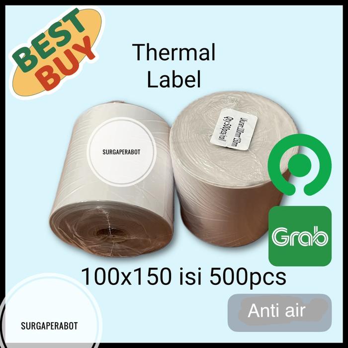 Jual Label Thermal 100X150 Isi 500 pcs Kertas Sticker A6 Termal 100 x 150 - Kota Bandung ...