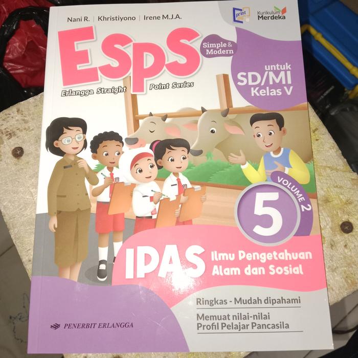 Jual Esps IPAS ERLANGGA SD kelas 5 Volume 2 Kurikulum Merdeka - Jakarta Selatan - TB AMANDA ...