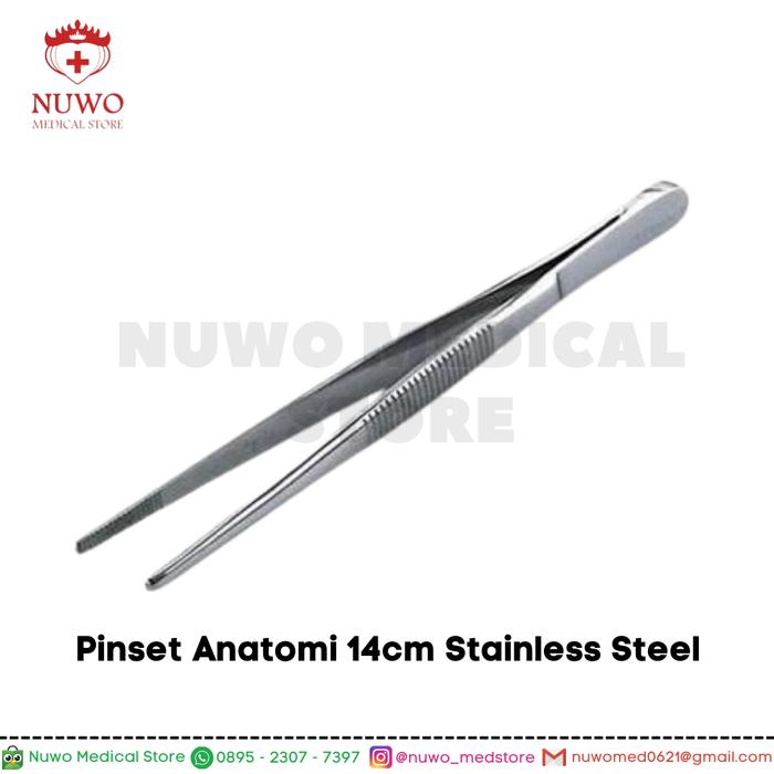 Jual Pinset Anatomi / Anatomy / Anatomis 14cm Stainless Steel - Kota ...