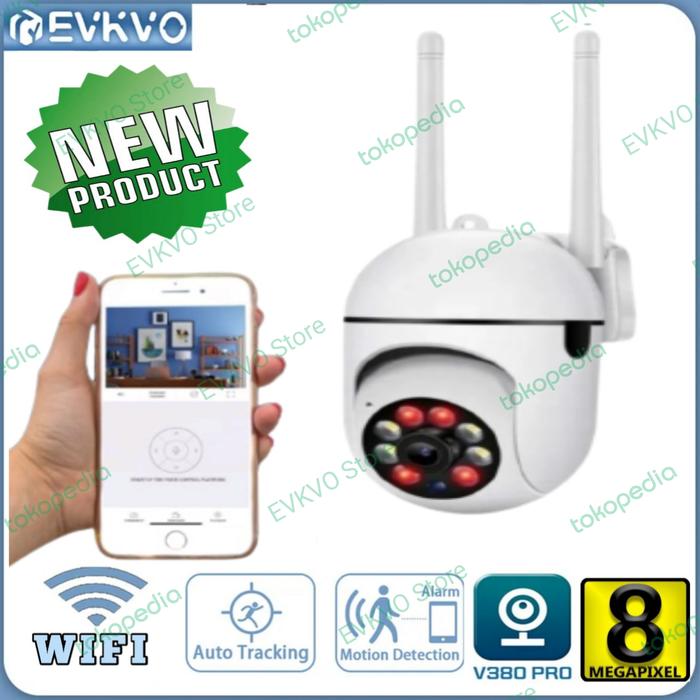 Promo CAMERA CCTV APP V380PRO OUTDOOR CCTV WIFI 360° PTZ PAN TILt 8MP ...
