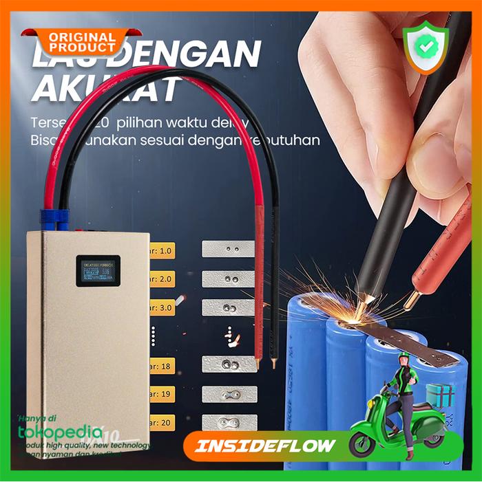 Jual Mesin Las Mini Portable USB Welding Machine LCD 20 Gear 10600mAh ...