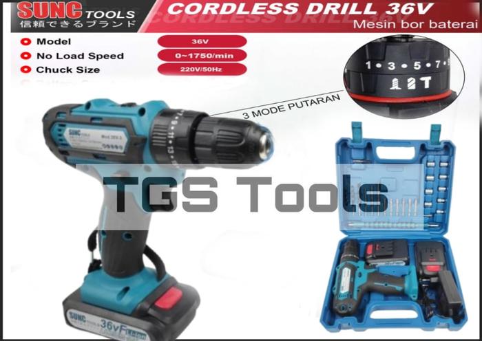 Jual Mesin bor baterai bor listrik / bor beton cas 2 baterai set 36v ...