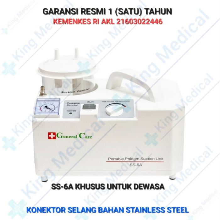 Jual Suction Pump Portable SS-6A General Care Alat Sedot Dahak SS 6A ...