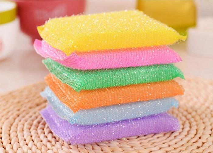 Jual Spon Bantal Cuci Piring / Sponge Tapas Bantal / Spon Dapur Warna ...