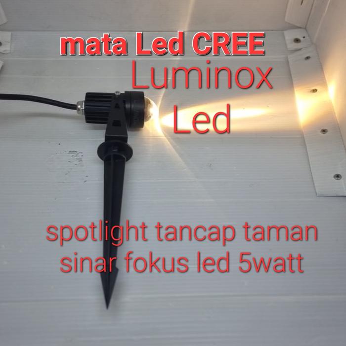 Jual spotlight tancap taman led 5watt 5w / sorot mini tugu led 5w ...