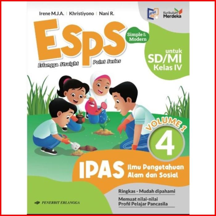 Jual KURIKULUM MERDEKA BUKU ESPS IPAS Kelas 1 2 3 4 5 6 SD/MI Penerbit Erla - kelas 4 vol 1 ...