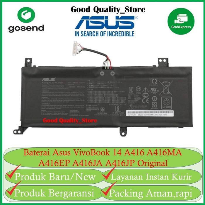 Jual Baterai Asus VivoBook 14 A416 A416MA A416EP A416JA A416JP Original - Jakarta Pusat - Good ...
