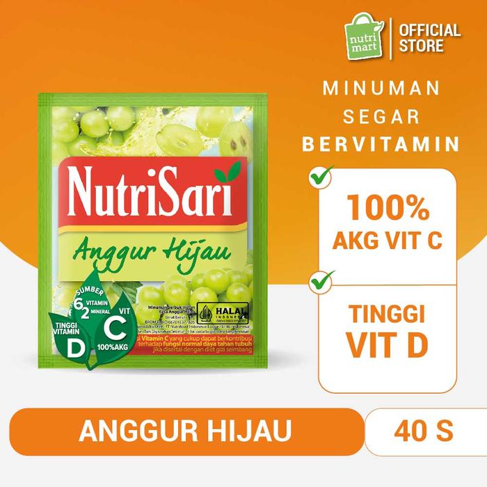 Promo NutriSari Anggur Hijau (40 Sch) - Minuman Buah Vitamin C Vitamin ...