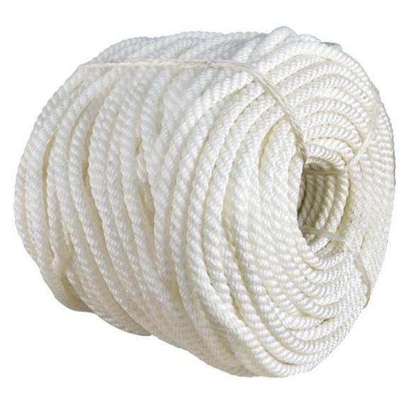 Jual Tali PP Nylon Polypropylene Multifilament Putih Polos 28 mm CIR 3 ...