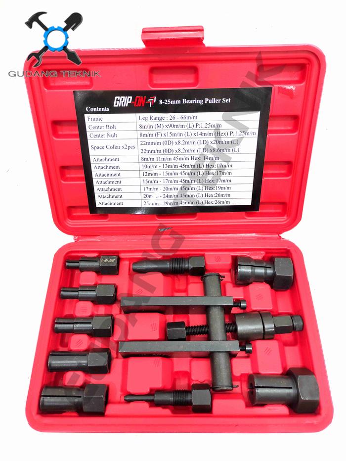 Jual Treker Bearing Puller SET 10pcs 18-836M GRIP ON 8-25mm Tracker ...