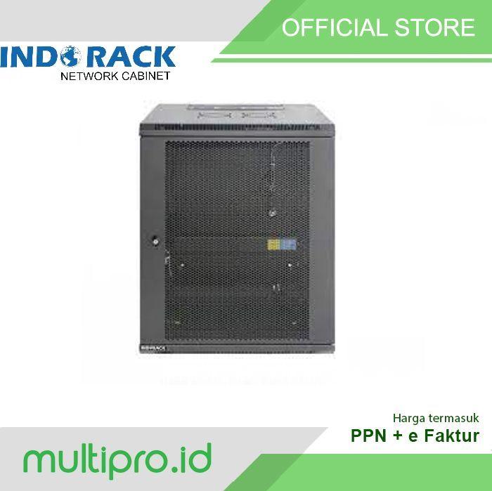 Promo WALLMOUNT RACK INDORACK WIP6015D 15U 600MM RAK PERFORATED DOUBLE ...