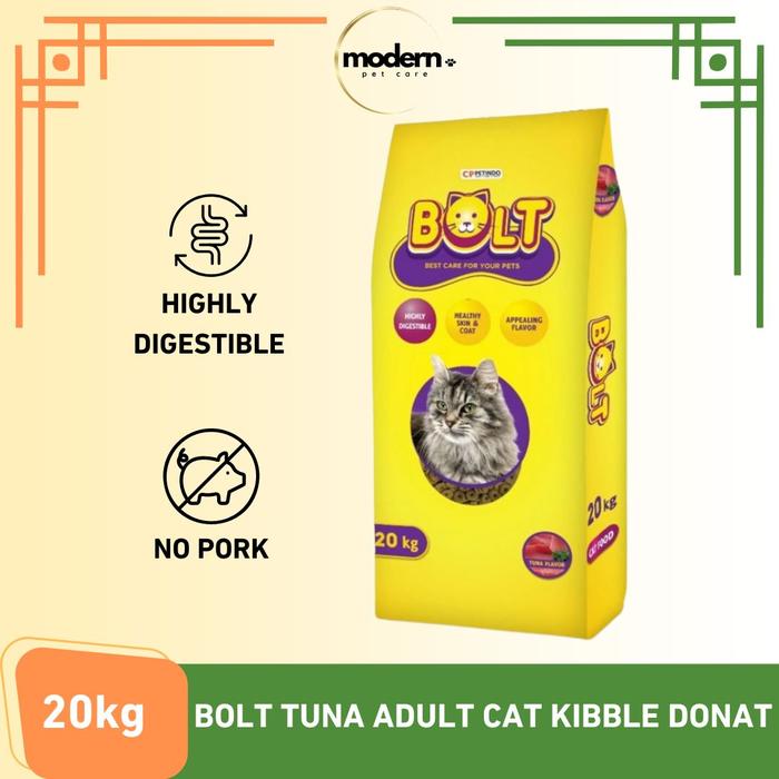 Jual Bolt Tuna Adult Cat Food Kibble Donat Freshpack 20kg - Jakarta ...