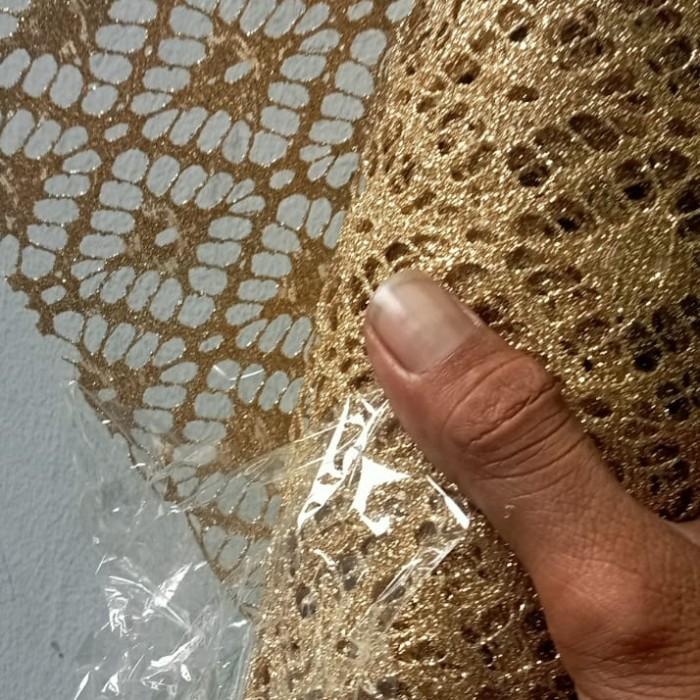 Jual bahan buket jaring gold kain untuk buket warna gold - Jakarta ...