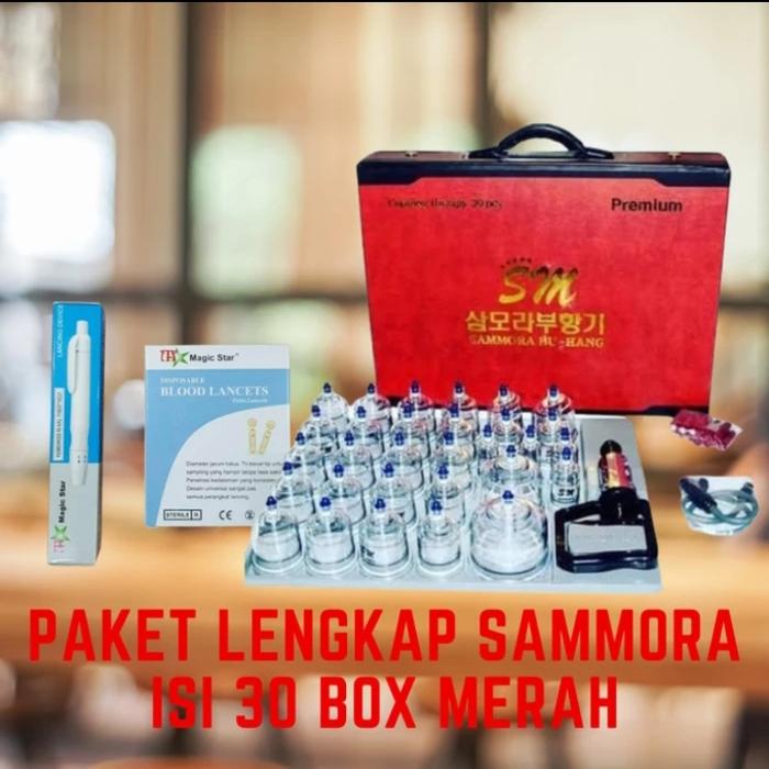 Jual Paket kop angin sammora isi 30 merah premium original korea ...