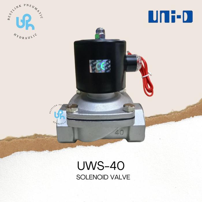 Jual SOLENOID VALVE 2WAY STAINLESS STEEL UWS-40 /2W-400-40S DRAT1 1/2 ...