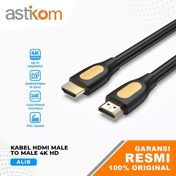 Jual Kabel HDMI Vention ALIB Yellow Label Edition Male to Male 4K HDR ...