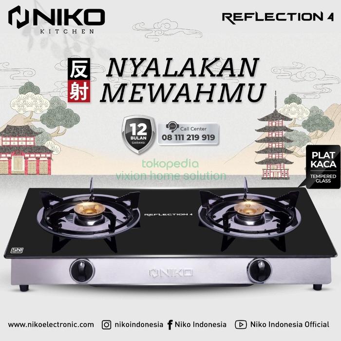 Jual NIKO Kompor Gas Kaca 2 Tungku - Reflection 4 - Jakarta Utara - vixion home solution | Tokopedia
