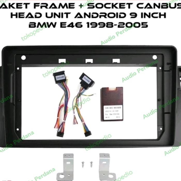 Jual Frame Headunit Android BMW E46 9 inch + Soket Canbus - Jakarta ...