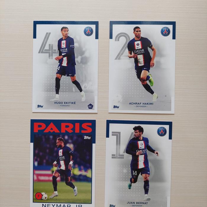 Jual kartu bola, soccer card, psg team card lot 16x cards - Kota ...