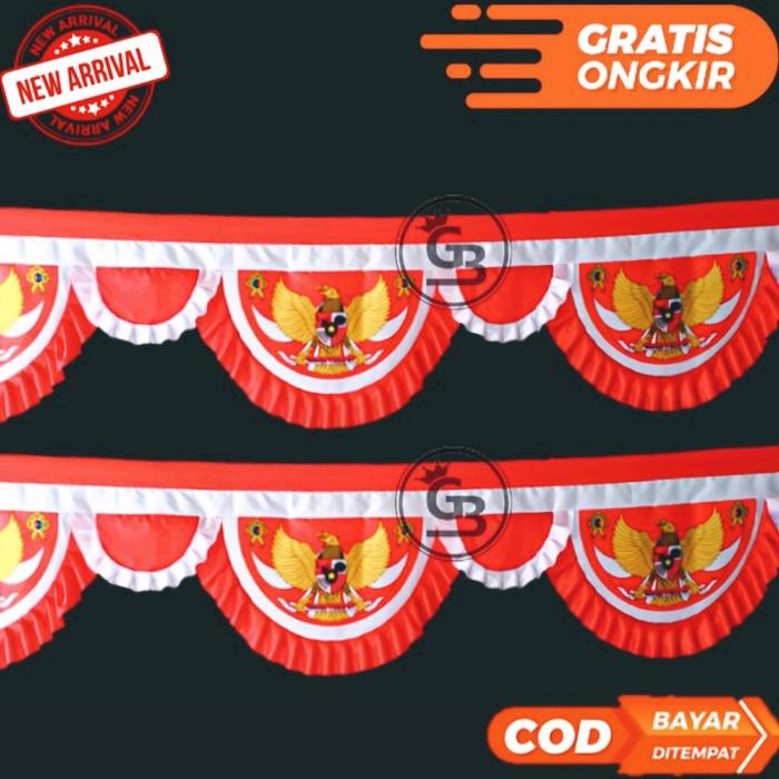 Jual bendera umbul umbul gelombang/garuda - Kab. Garut - Grosir Bendera ...