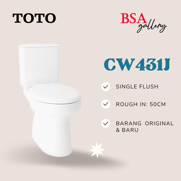 Jual KLOSET DUDUK TOTO CW431J / KLOSET TOTO ORIGINAL / TOILET DUDUK ...