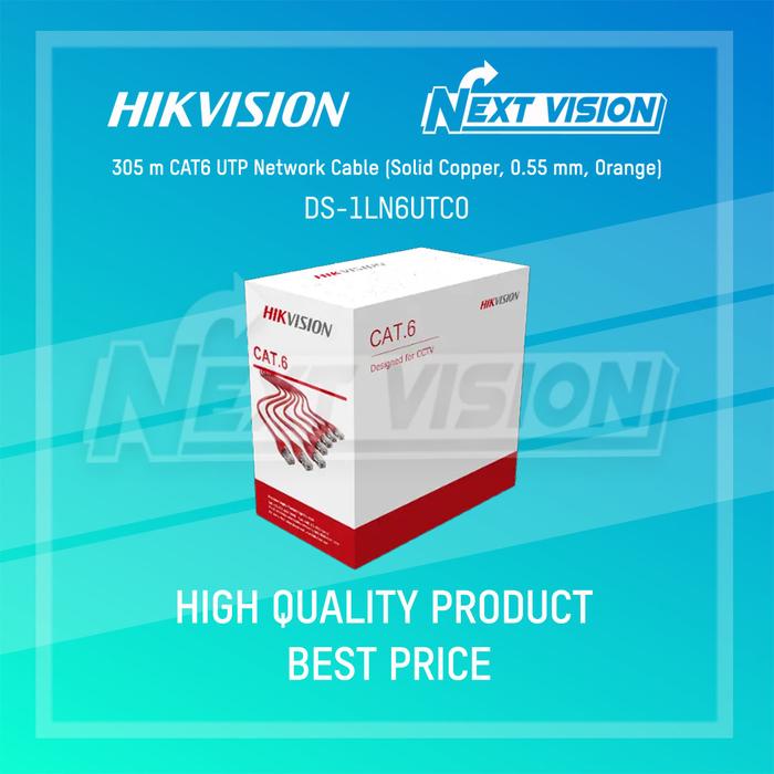 Jual DS-1LN6UTC0 - HIKVISION UTP CABLE CAT 6 305M SOLID COPPER ...