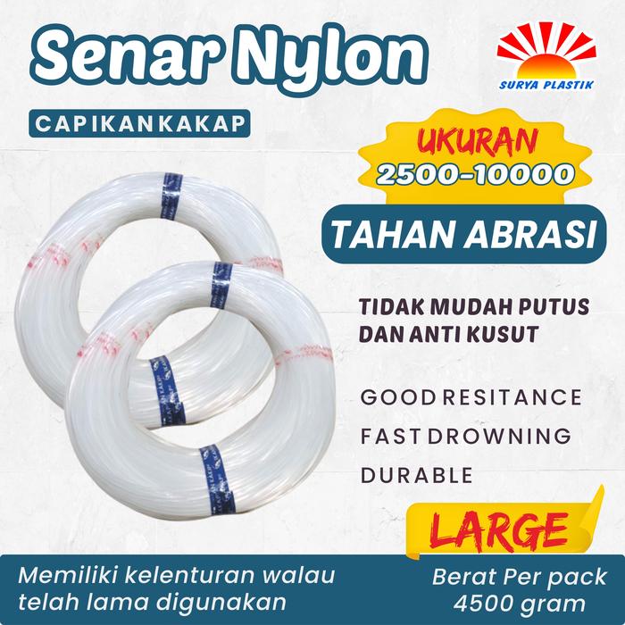 Jual Senar Layangan Ukuran Large 2500 - 10000 CAP IKAN KAKAP per Pack ...