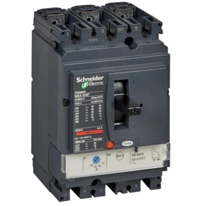 Jual MCCB 3P 250A 36KA LV431630 Braker Schneider NSX 100F Original SNI ...